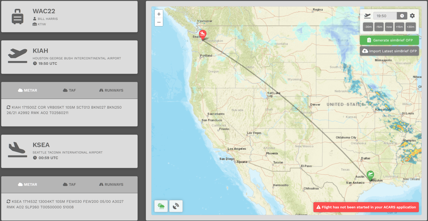 simBrief | Documents | Walker Air Transport